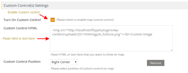 How to display custom controls in Google Maps | WP Maps PRO