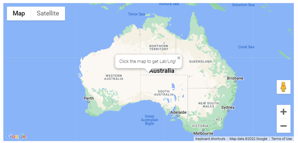 How to get Lat/Lng from a click Event in Maps? - WP Maps Pro