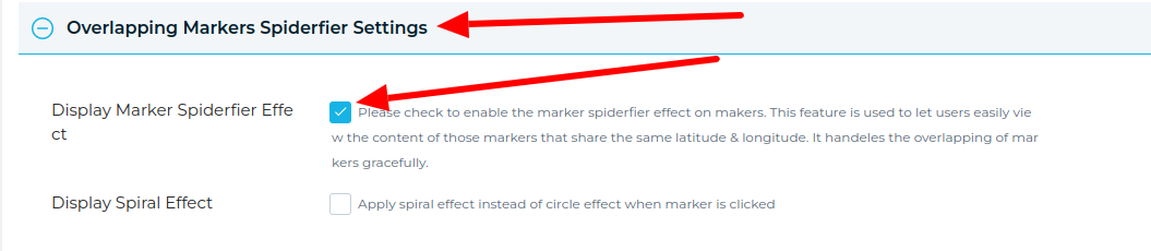 What is the Spiderfier Effect and how to use it on maps?